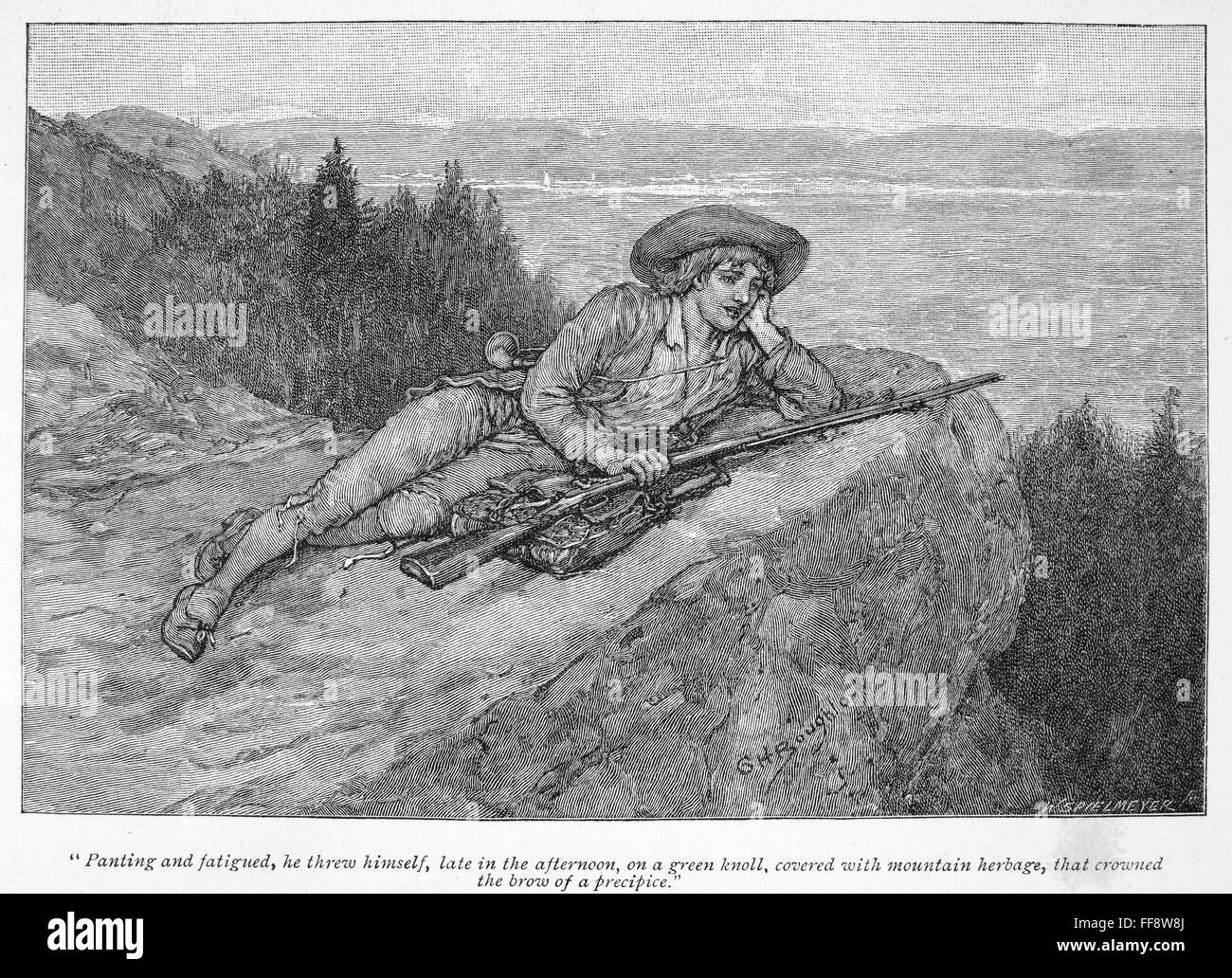 IRVING: RIP VAN WINKLE. /nWood engraving of Washington Irving's ...