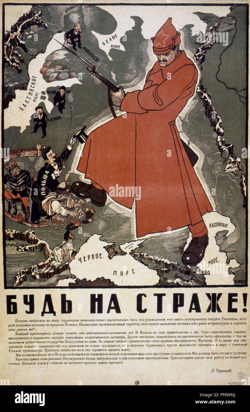 SOVIET POSTER, 1920. /nPoster urging Lithuanians, Ukrainians and ...