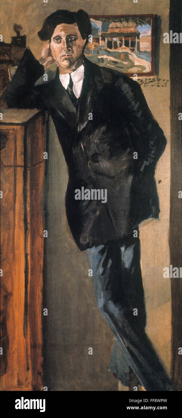 ALBAN BERG (1885-1935). /nAustrian composer. Oil on canvas by Arnold ...