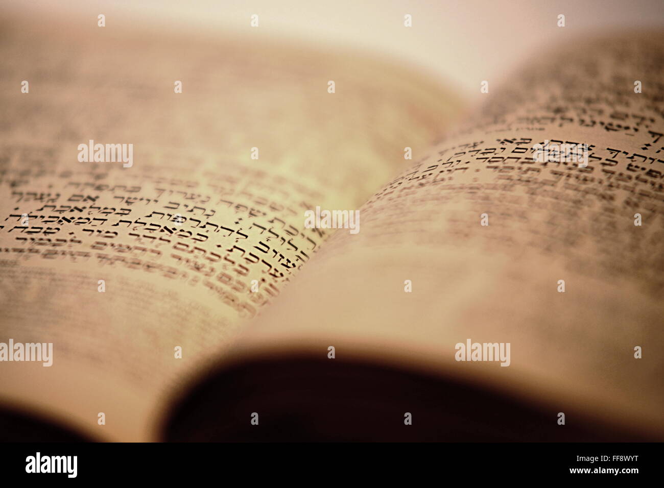 nice old jewish book from 19th centrury from Prague Stock Photo - Alamy