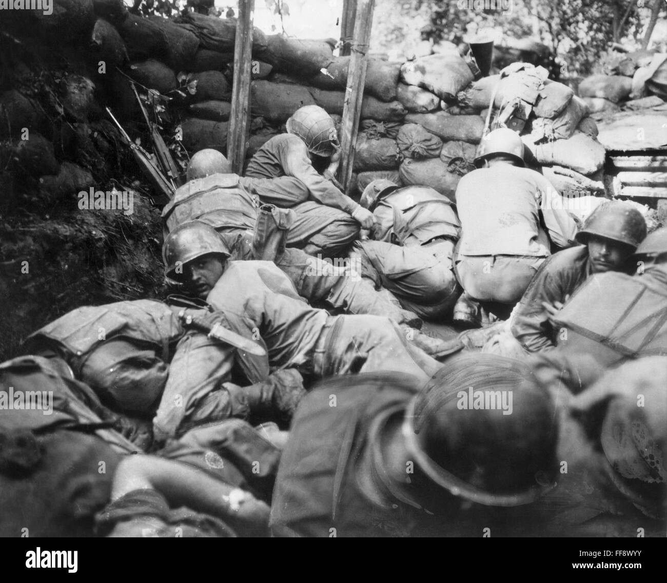 KOREAN WAR, 1950-1953. /nInfantrymen of the Second U.S. Division take ...