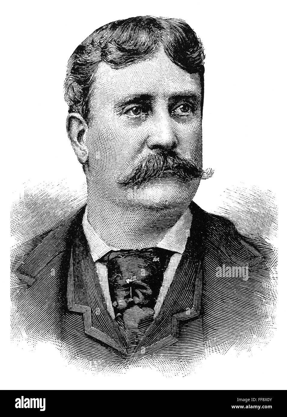 DANIEL HUDSON BURNHAM /n(1846-1912). American architect. Line engraving ...