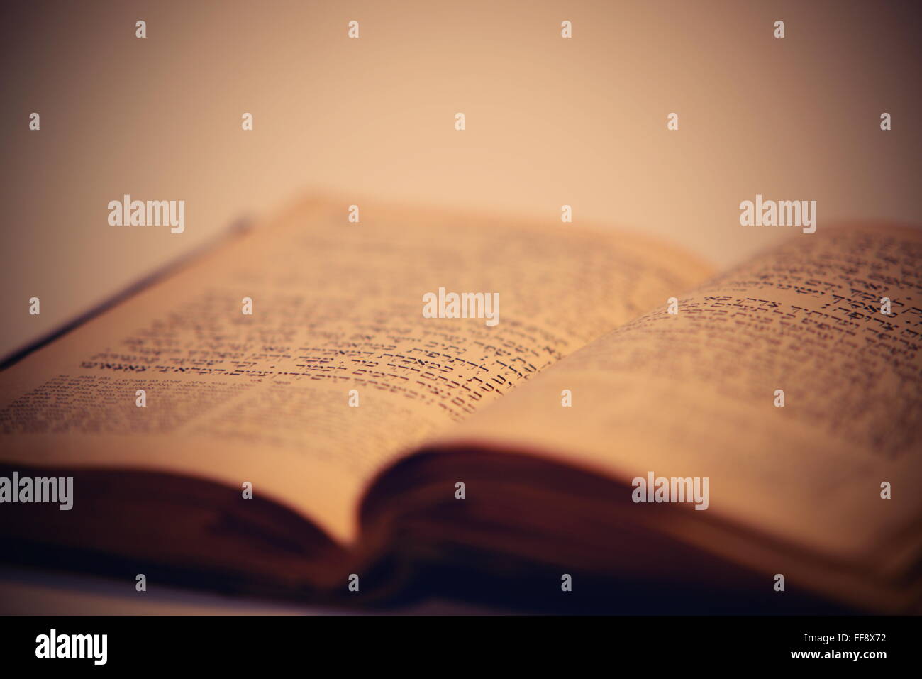 nice old jewish book from 19th centrury from Prague Stock Photo - Alamy
