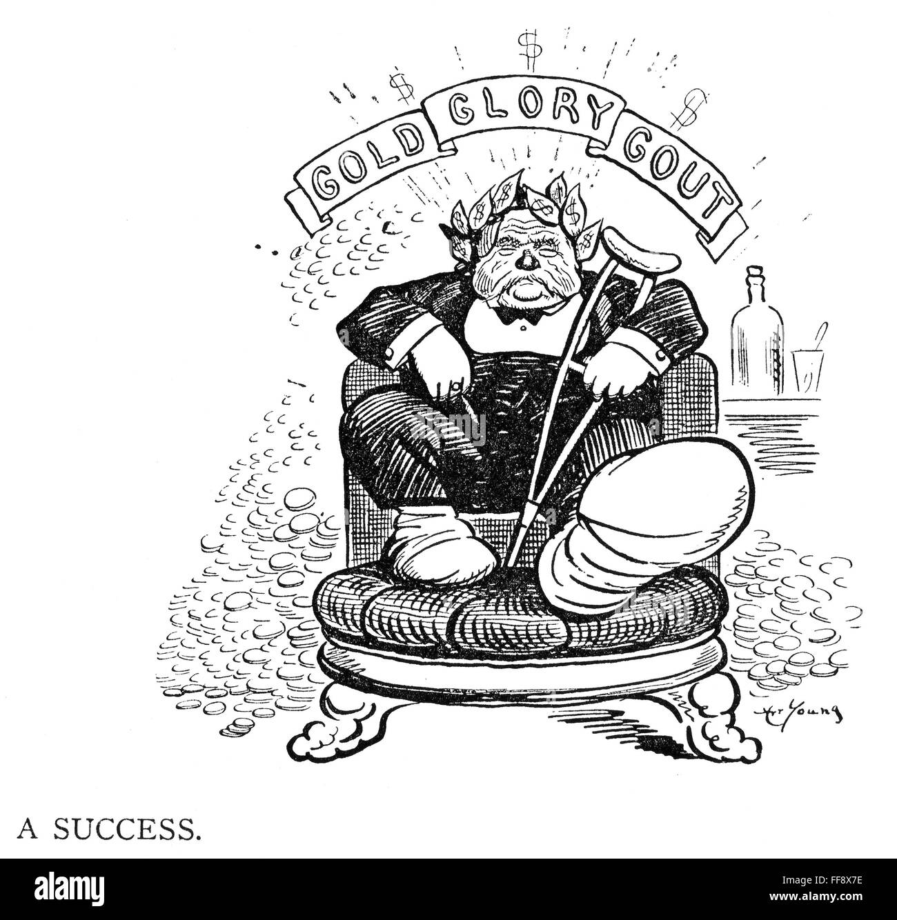 PLUTOCRAT CARTOON, 1910. /n'The Successful Plutocrat.' Cartoon by Art ...