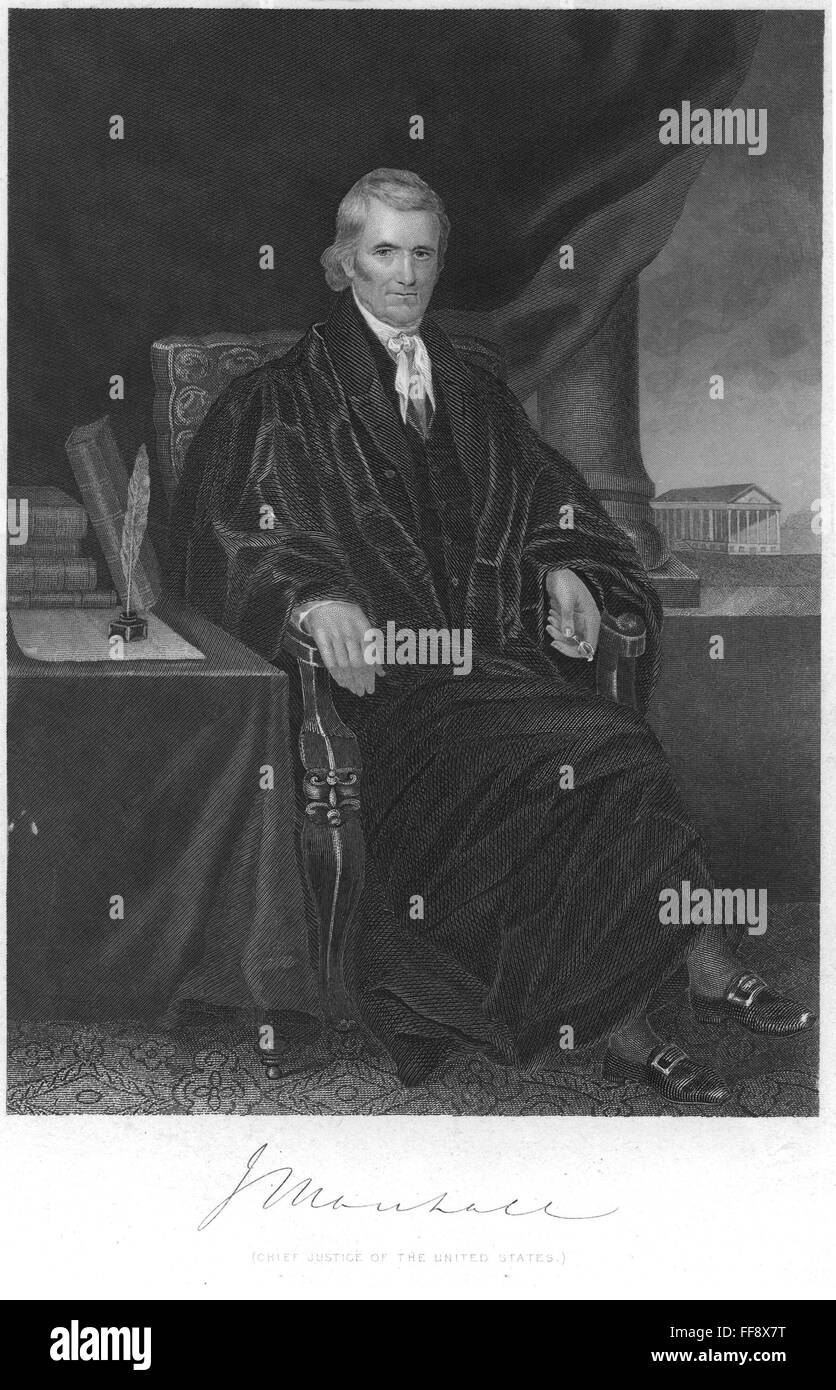 JOHN MARSHALL (1755-1835). /nChief Justice of the United States Supreme ...