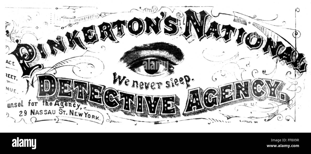 ALLAN PINKERTON (1919-1884). /nAmerican (Scottish-born) detective ...