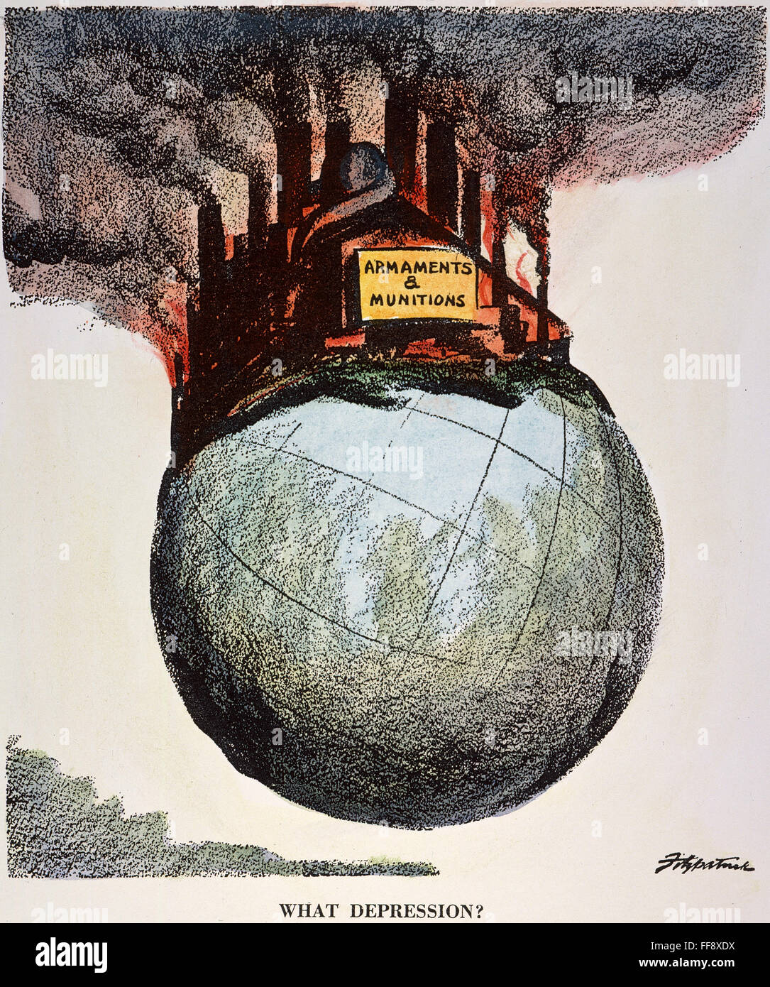 GERMAN REARMAMENT, 1935. /n'What Depression?' D.R. Fitzpatrick's 1935 ...