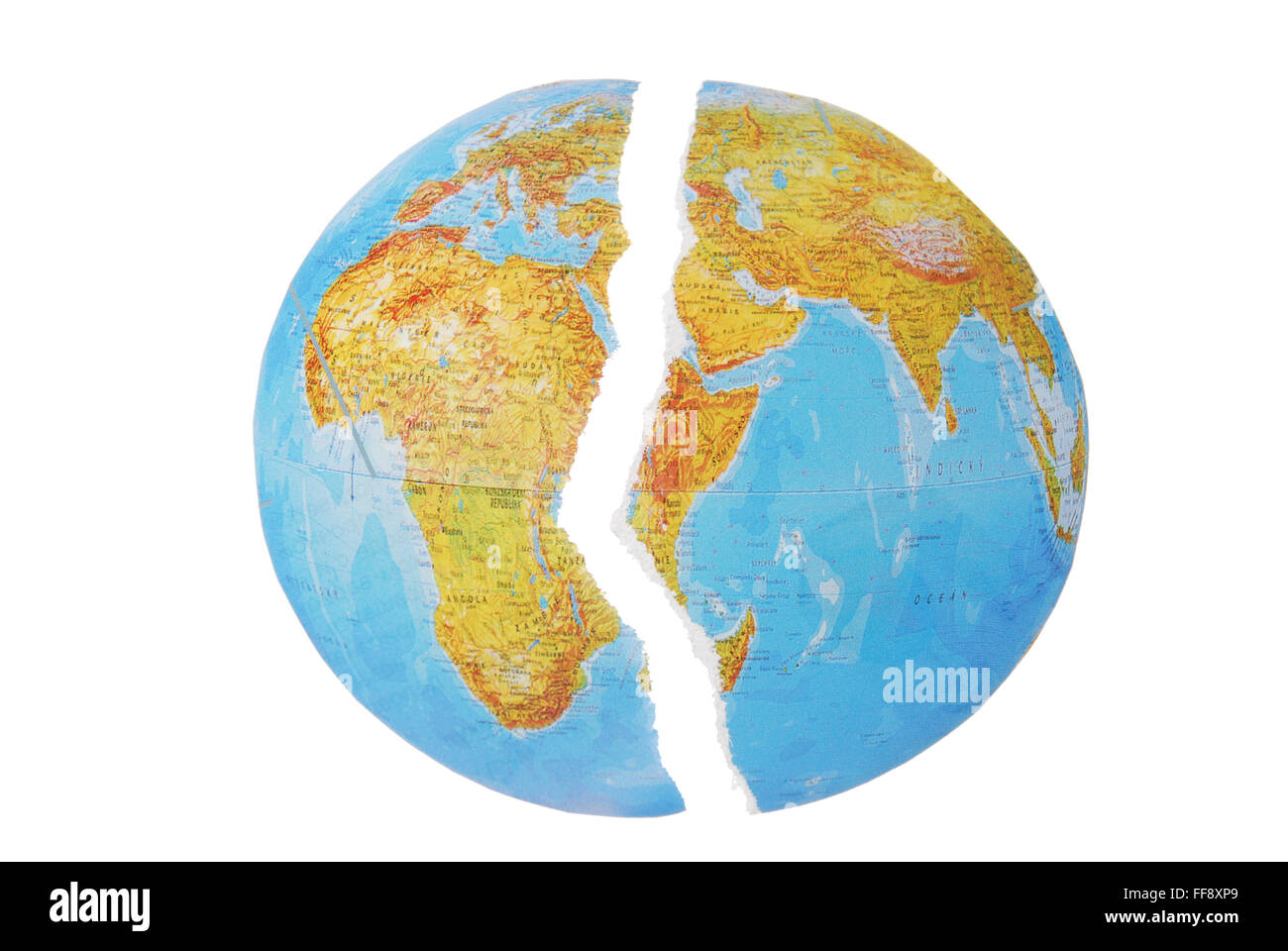 Broken map hi-res stock photography and images - Alamy