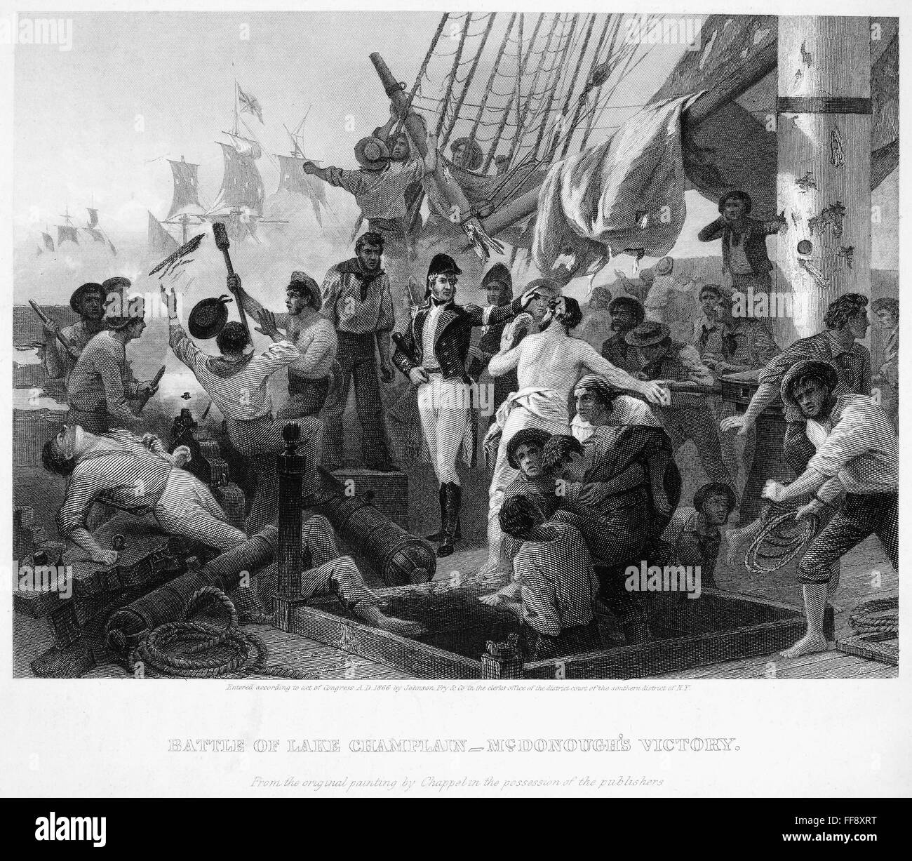 BATTLE OF LAKE CHAMPLAIN. /nThe Battle of Lake Champlain (Plattsburgh ...