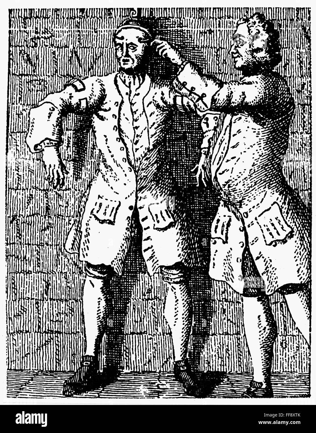 LONDON: DEBTOR'S PRISON. /nA debtor in the Marshalsea Prison, London ...