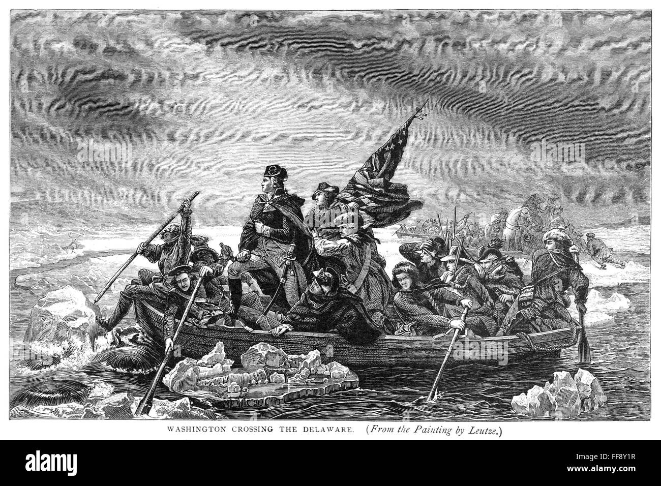 CROSSING THE DELAWARE. /n'Washington Crossing the Delaware.' General ...