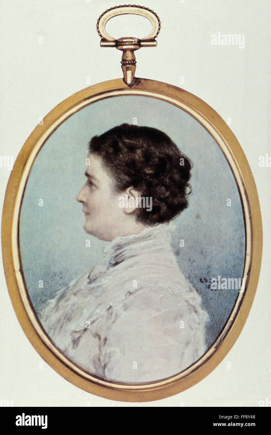 IDA SAXTON McKINLEY. /n(1847-1907). Wife of President William McKinley ...