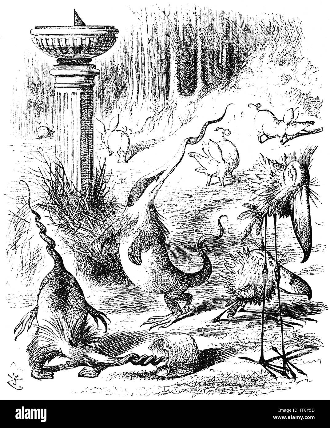 CARROLL: LOOKING GLASS. /nThe creatures from the poem, 'Jabberwocky ...