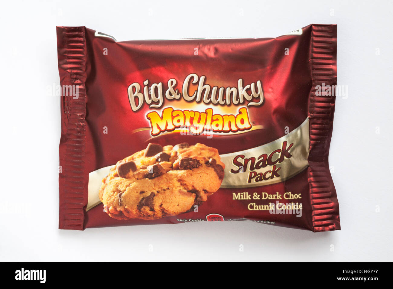 Big & Chunky Maryland snack pack milk & dark choc chunk cookie isolated ...