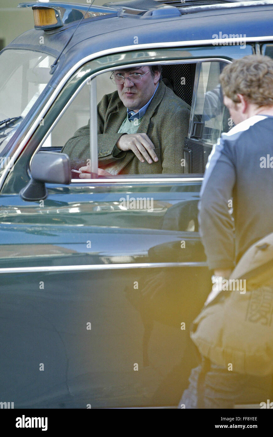 Stephen Fry in His British Black Taxi islington exmouth Market 5 pics ...
