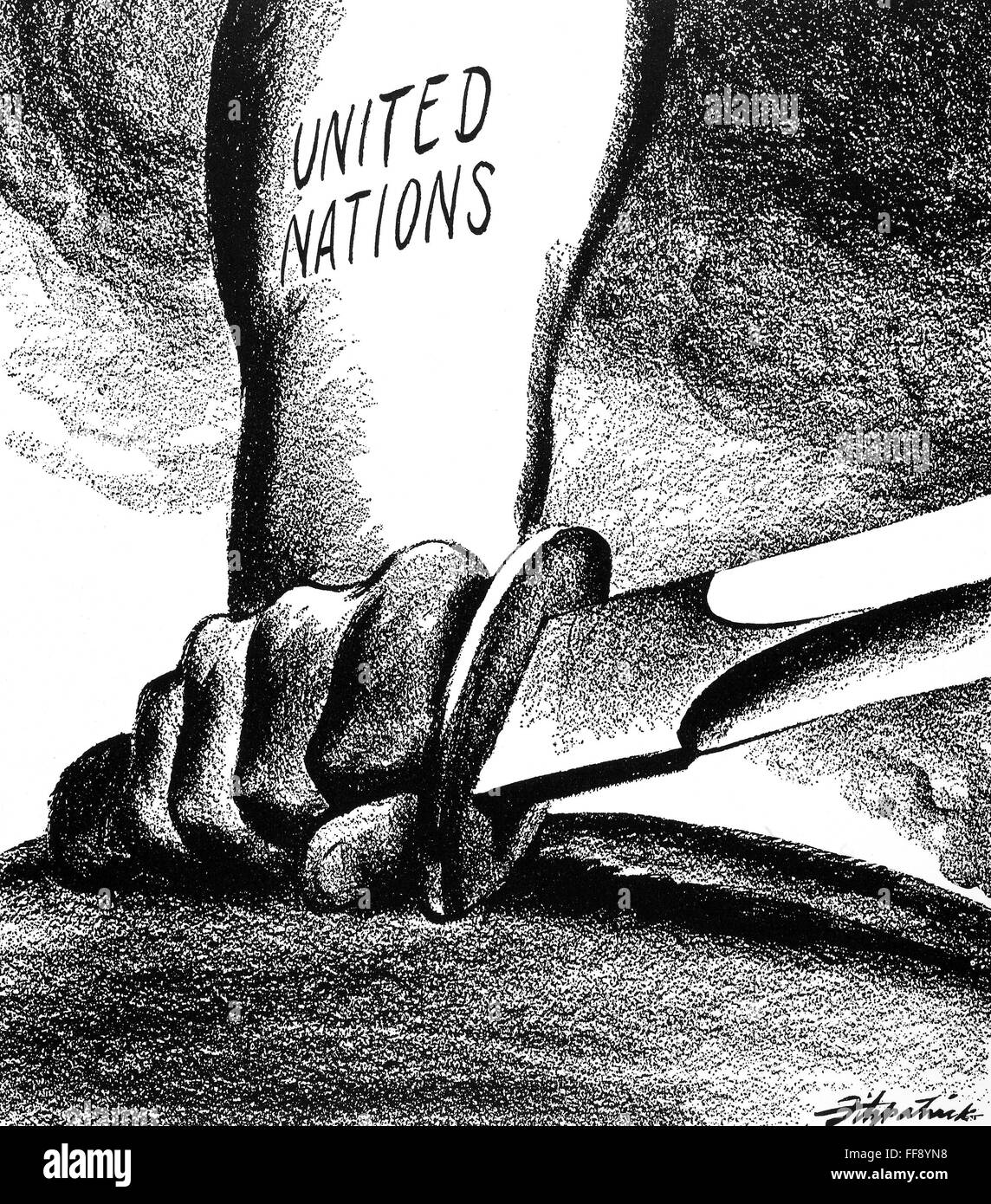 CARTOON: UNITED NATIONS. /n'United for War, Why Not for Peace ...