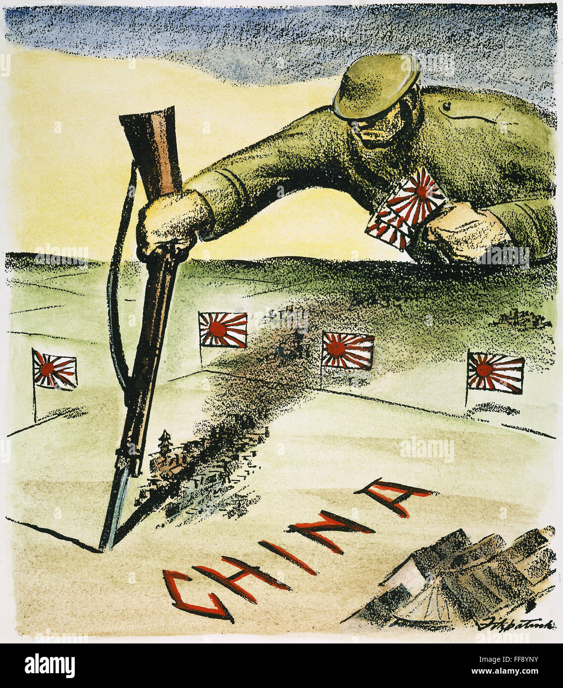 JAPAN: IMPERIALISM. /n'Piece by Piece'. American cartoon by D.R ...