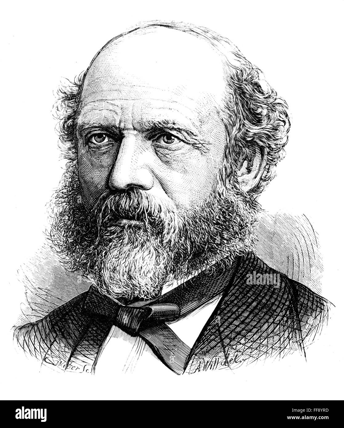 LEWIS HENRY MORGAN /n(1818-1881). American ethnologist. Wood engraving ...