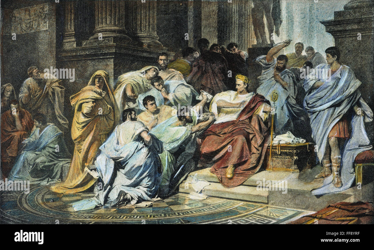 Julius Caesar 100 44 Bc Nroman General And Statesman The Assassination Of Julius Caesar