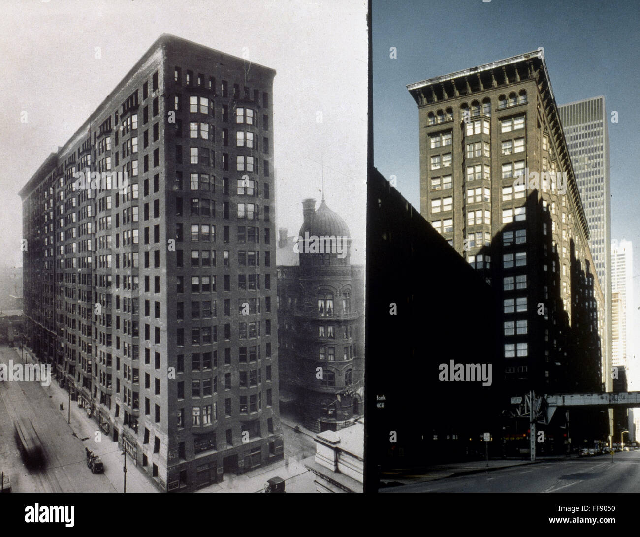 MONADNOCK BUILDING. /nTwo views of the Monadnock Building in Chicago ...