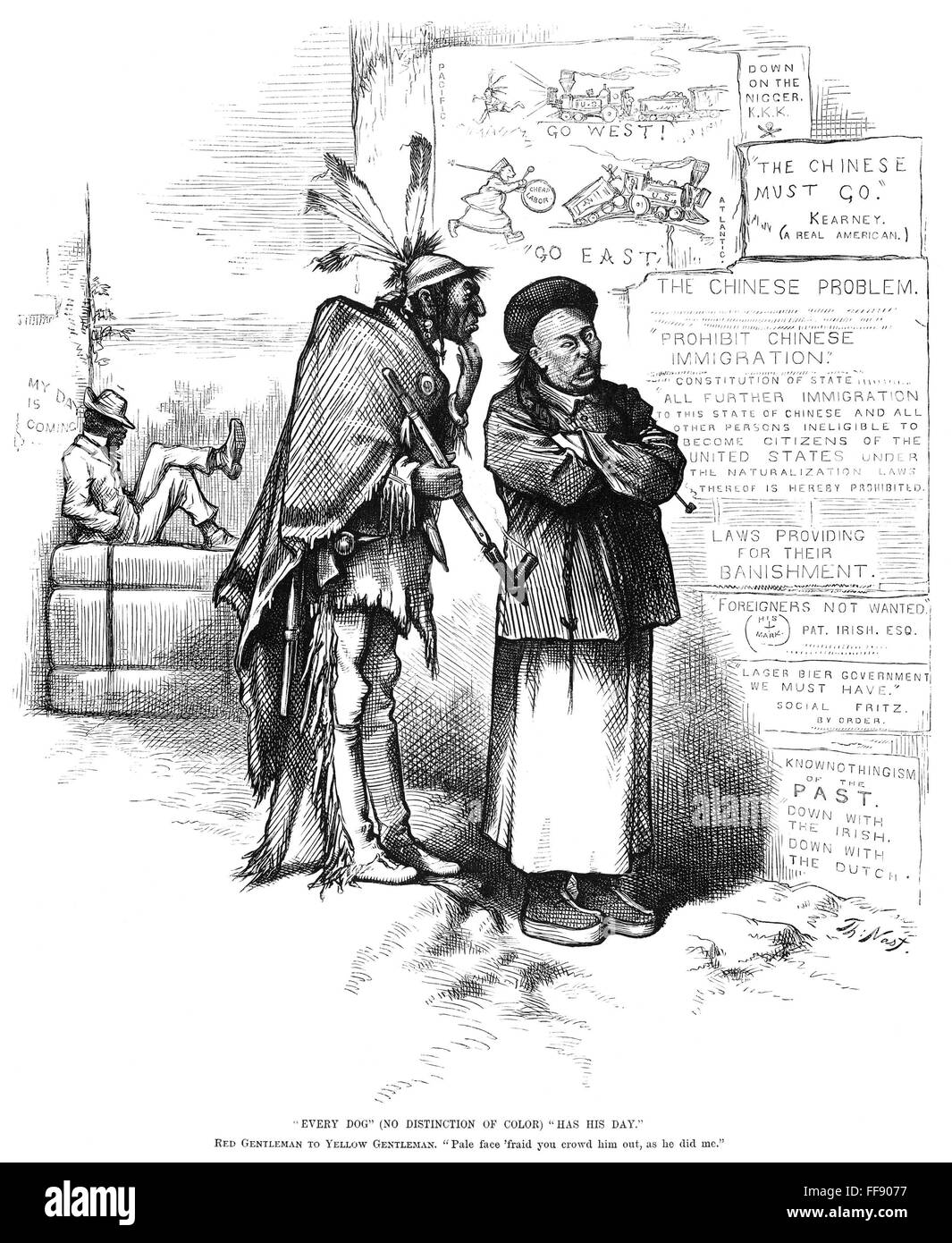 Native American Immigration Political Cartoon