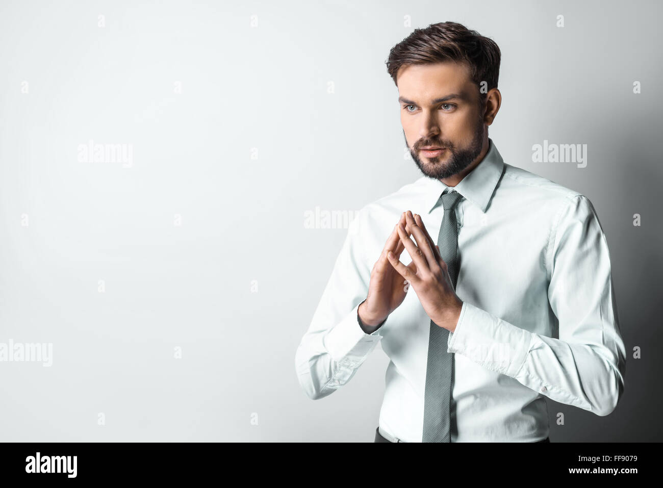 Nice concept for young businessman Stock Photo - Alamy