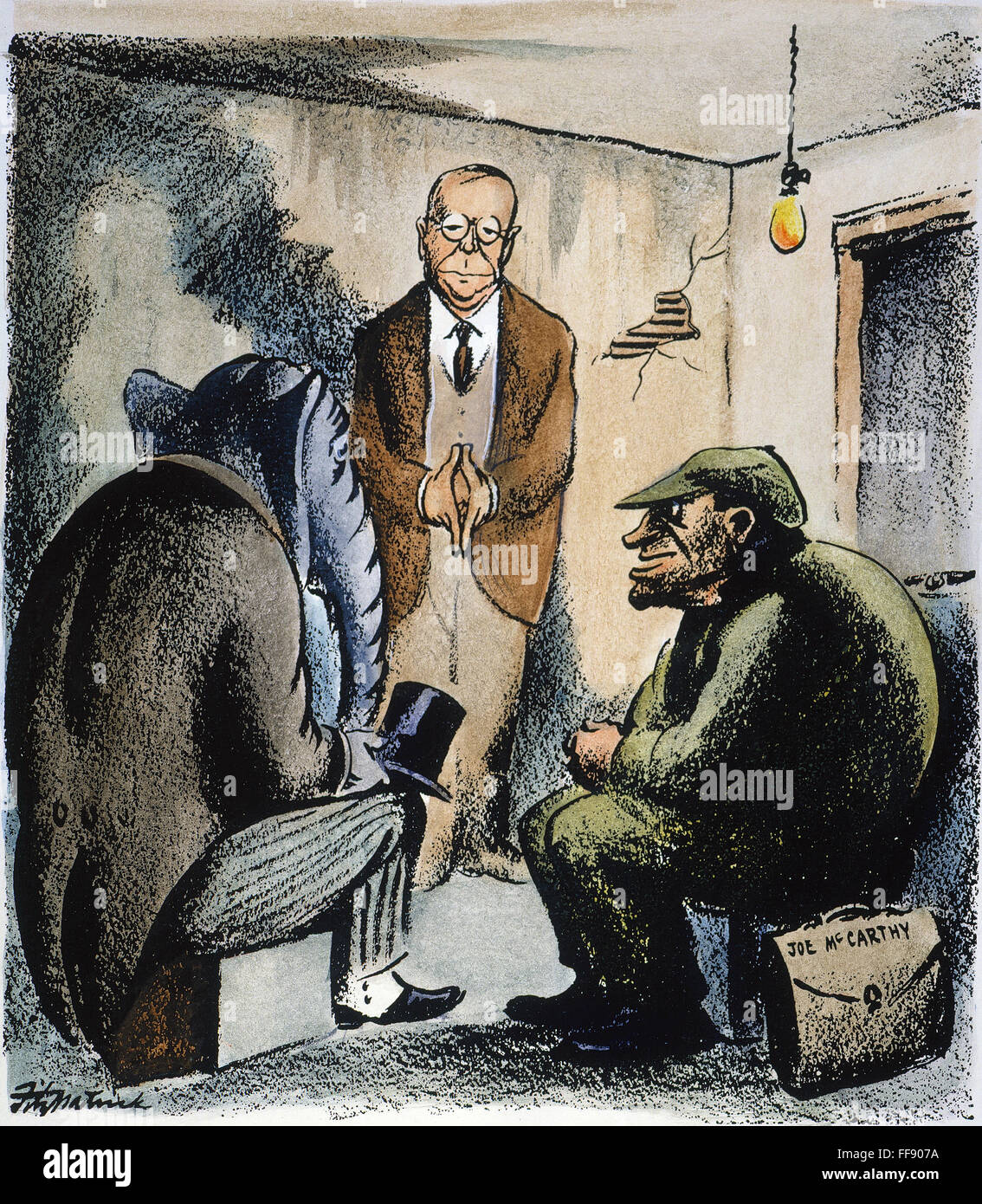 CARTOON: McCARTHYISM, 1952. /n'You're Sure It'll All Be on the Up-and ...