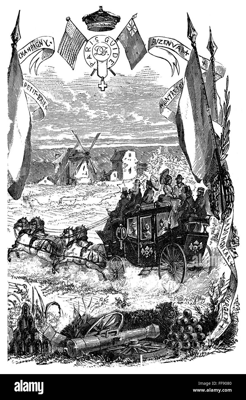 TOURISTS' CARRIAGE, c1875. /nA carriage ride through the French ...