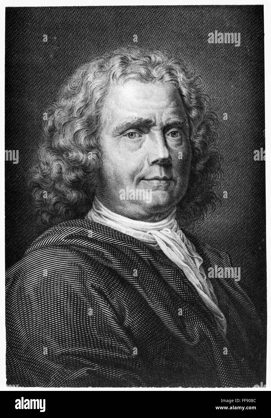 HERMANN BOERHAAVE /n(1668-1738). Dutch physician. Contemporary line ...