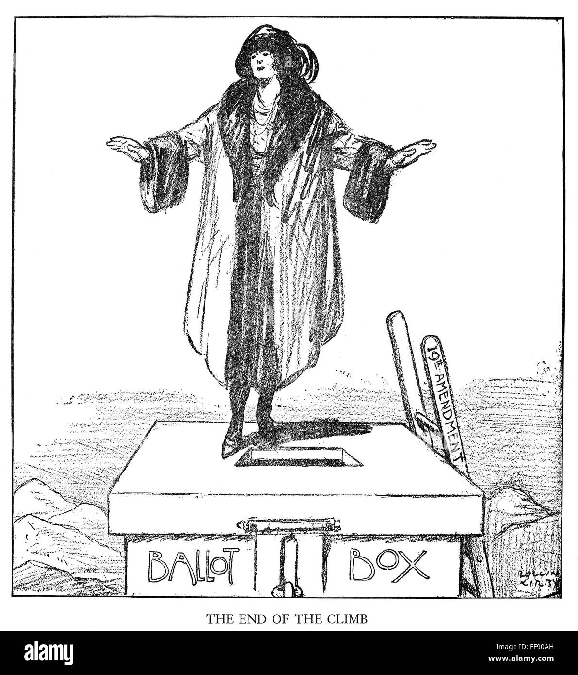 Womens suffrage cartoon High Resolution Stock Photography and Images ...