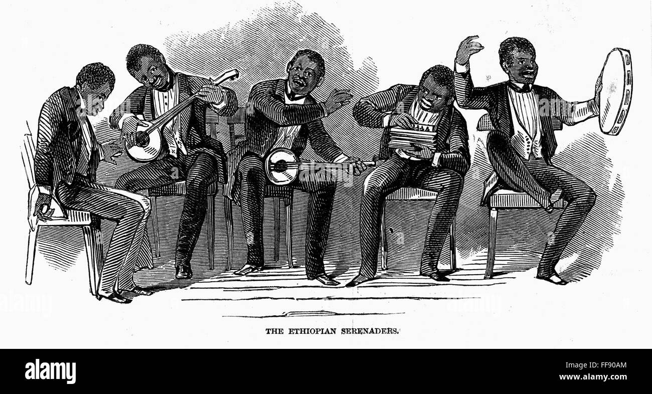 MINSTREL SHOW, 1846. /nThe Ethiopian Serenaders, an American minstrel ...