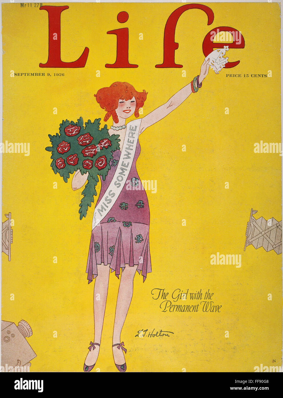 LIFE COVER, 1926. /n'The Girl with the Permanent Wave.' 'Life' magazine ...