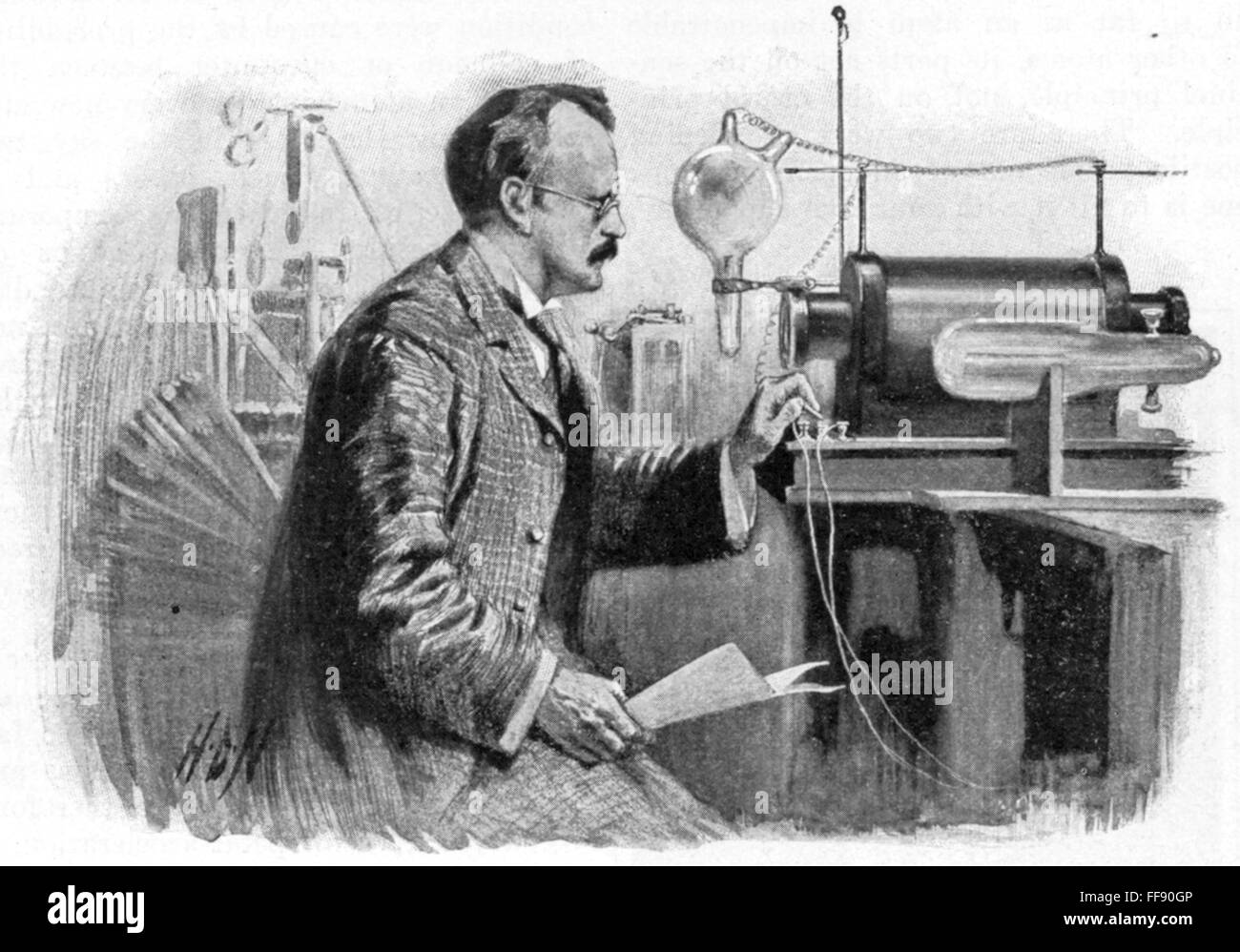 SIR JOSEPH JOHN THOMSON /n(1856-1940). English physicist. Thomson ...