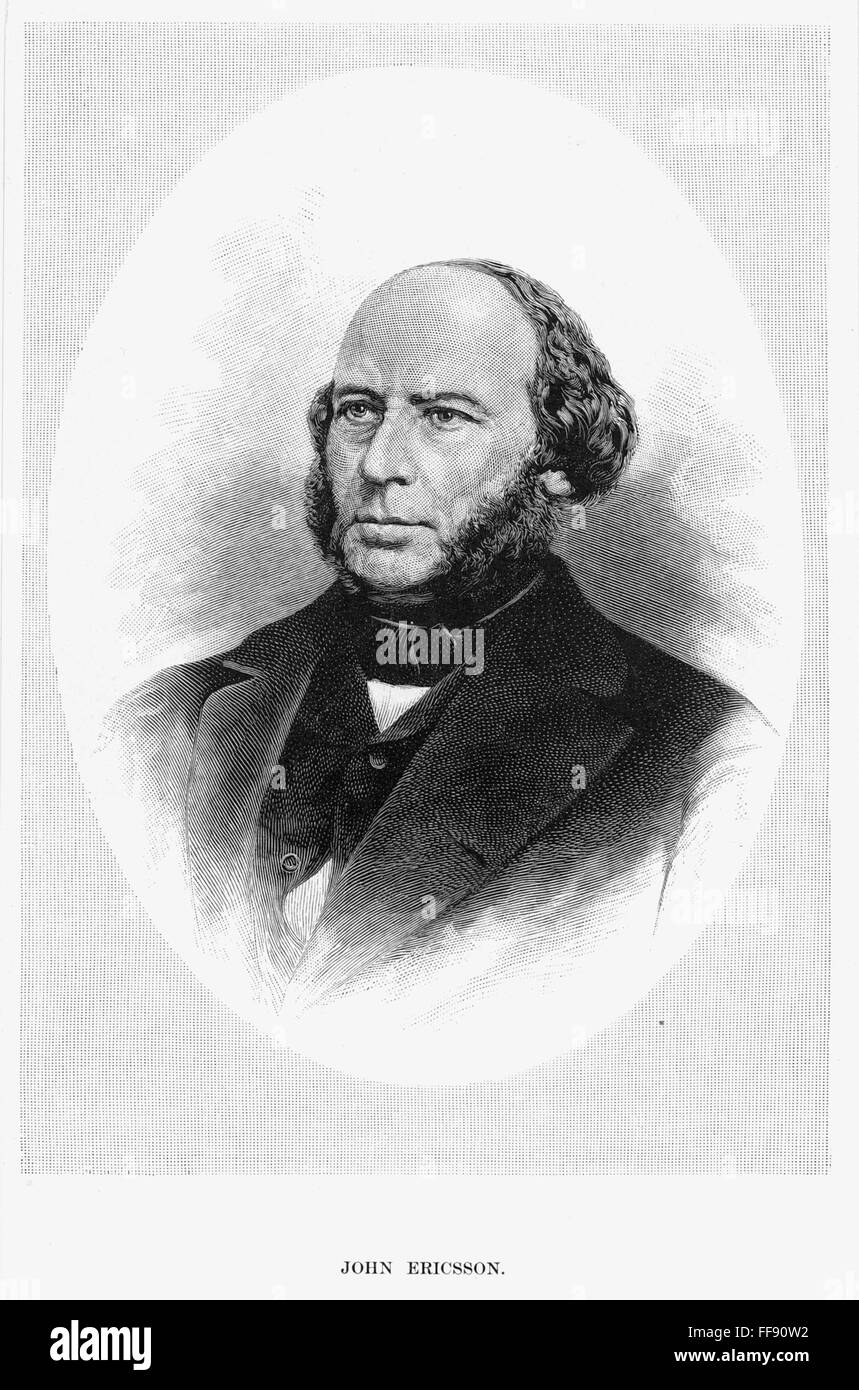 JOHN ERICSSON (1893-1889). /nSwedish (naturalized U.S.) engineer and ...