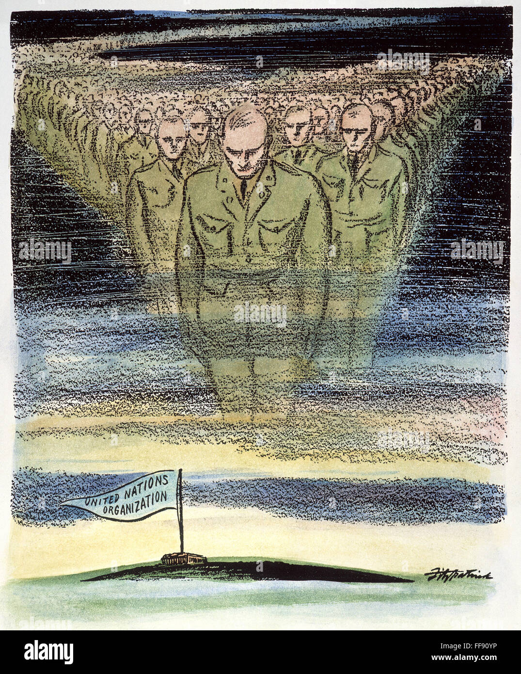 UNITED NATIONS CARTOON. /n'...Shall Not Have Died in Vain.' American ...