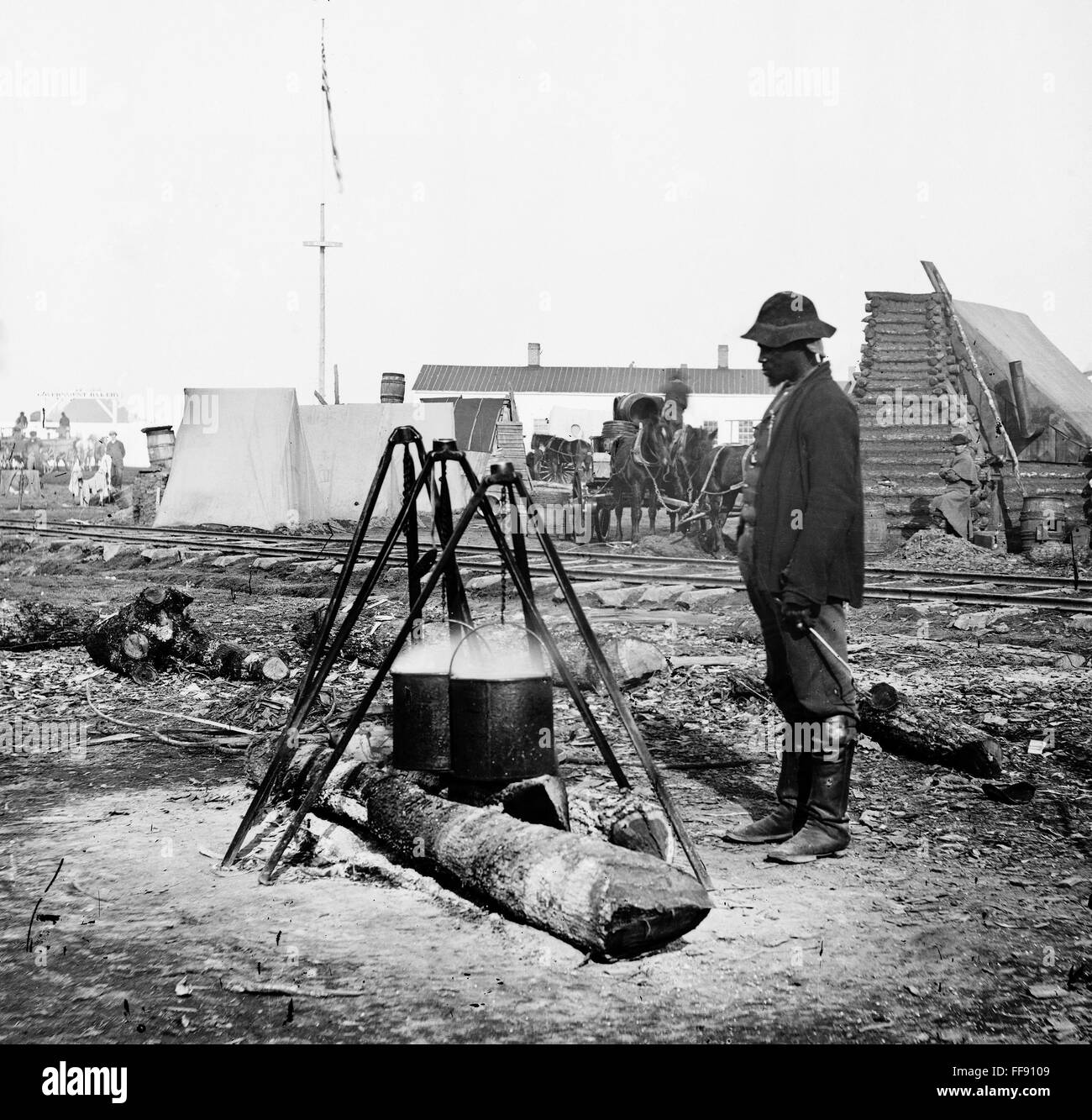 CIVIL WAR: ARMY COOK. /nAn African American cook in the Union Army at ...