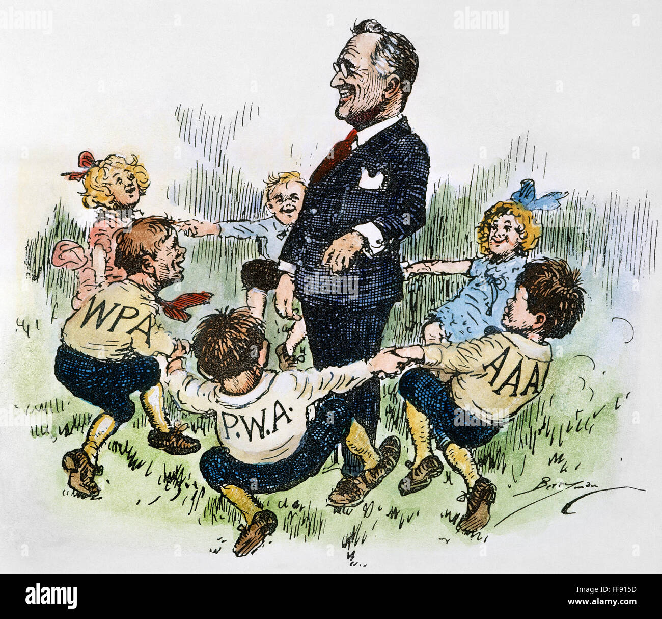 CARTOON: NEW DEAL, 1935. /nAmerican cartoon, c1935, by Clifford ... CARTOON: NEW DEAL, 1935. /nAmerican cartoon, c1935, by Clifford ...