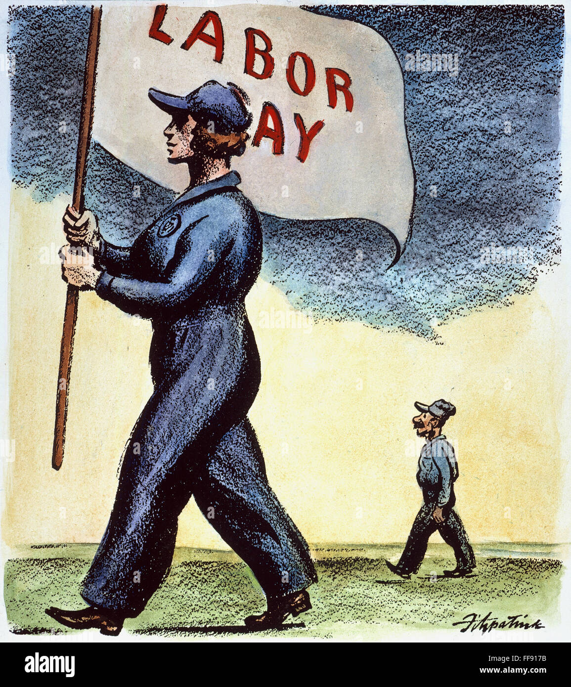 CARTOON: WORKING WOMEN. /n1943 [Labor Day] Parade: American cartoon by ...