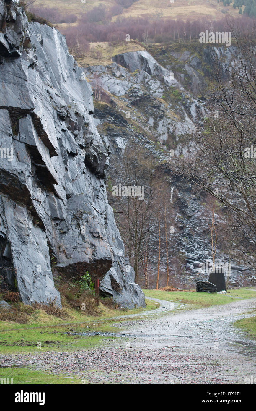 Abandoned slate quarry at Ballachulish, Scotland Stock Photo - Alamy
