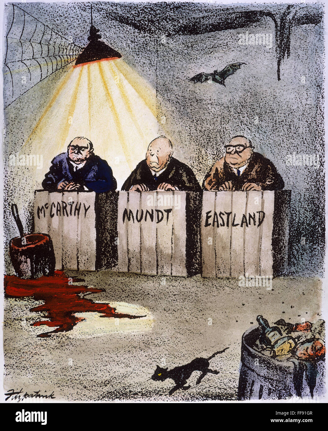 CARTOON: McCARTHYISM c1953. /n'The Supreme Court of Something or Other ...