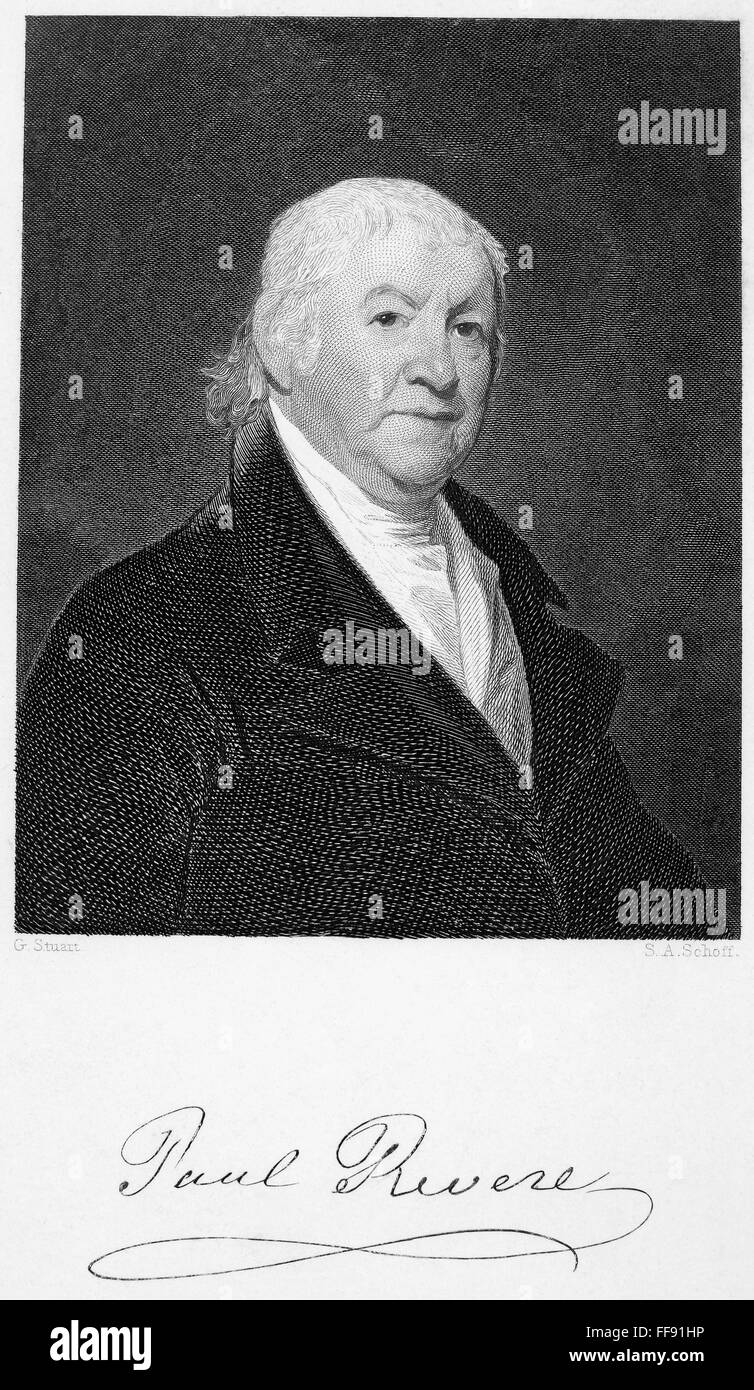 PAUL REVERE (1735-1818). /nAmerican engraver, silversmith, and ...