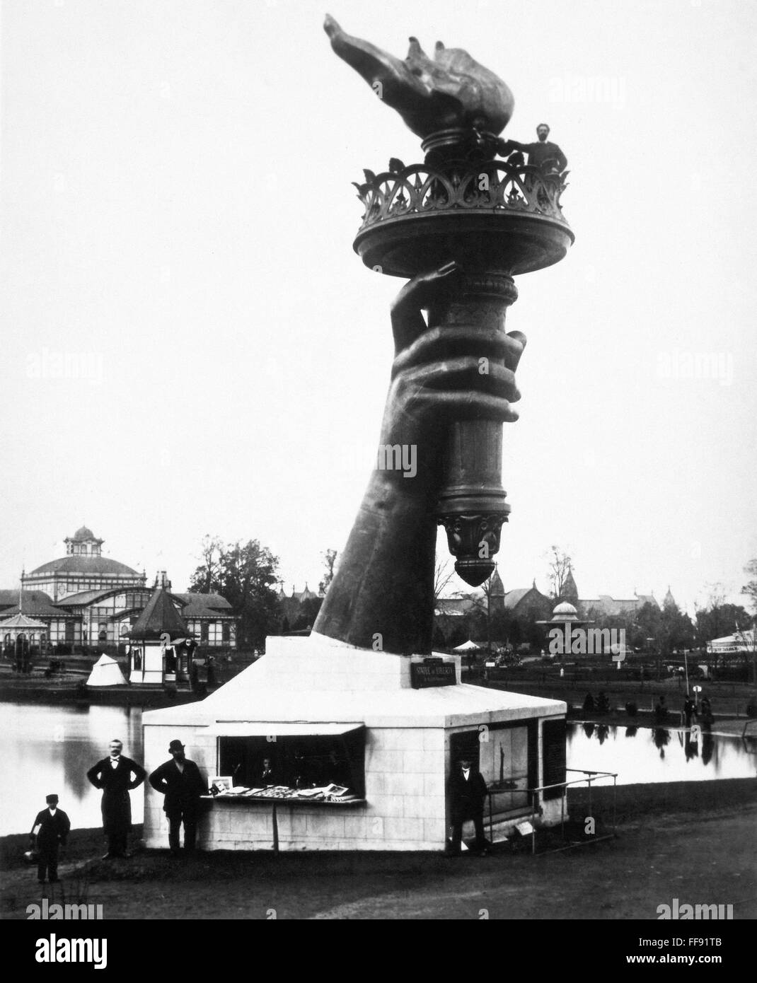 CENTENNIAL FAIR, 1876. /nThe hand of the Statue of Liberty exhibited at ...