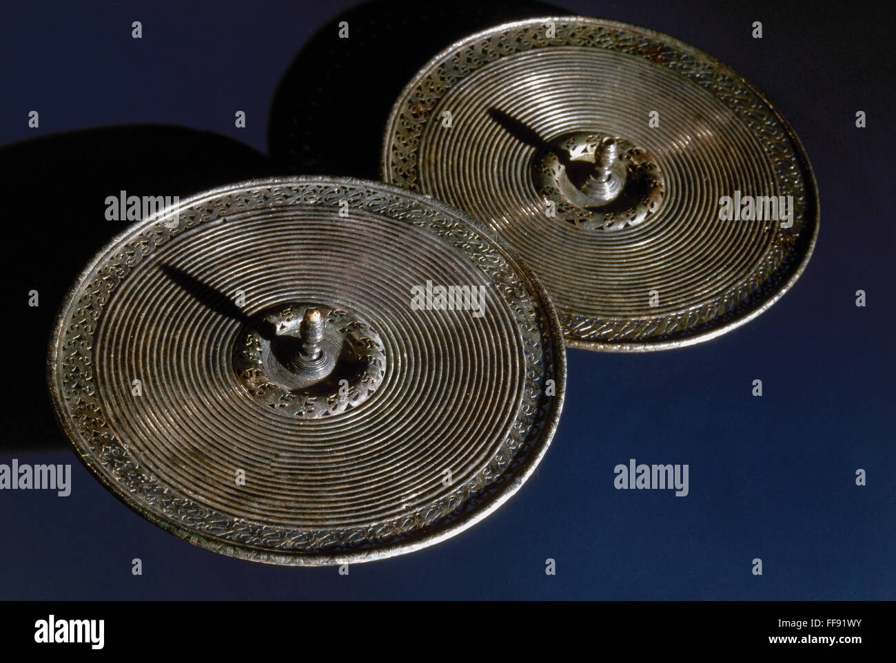 CELTIC BRONZE PHALERAE /n(ornamental disks), from France, 5th century B ...