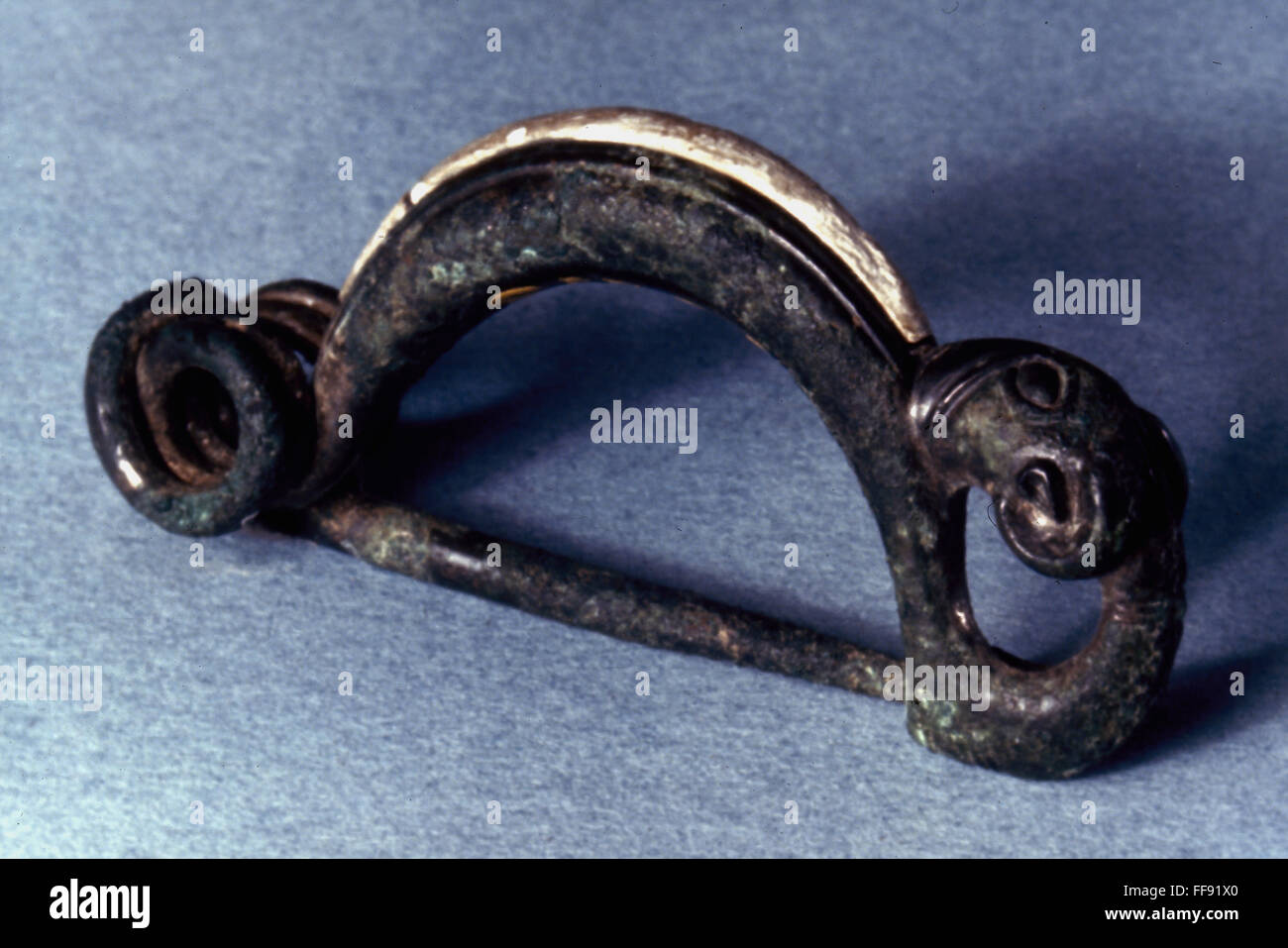 CELTIC BROOCH /nwith ram's head design, from France, 5th century B.C ...