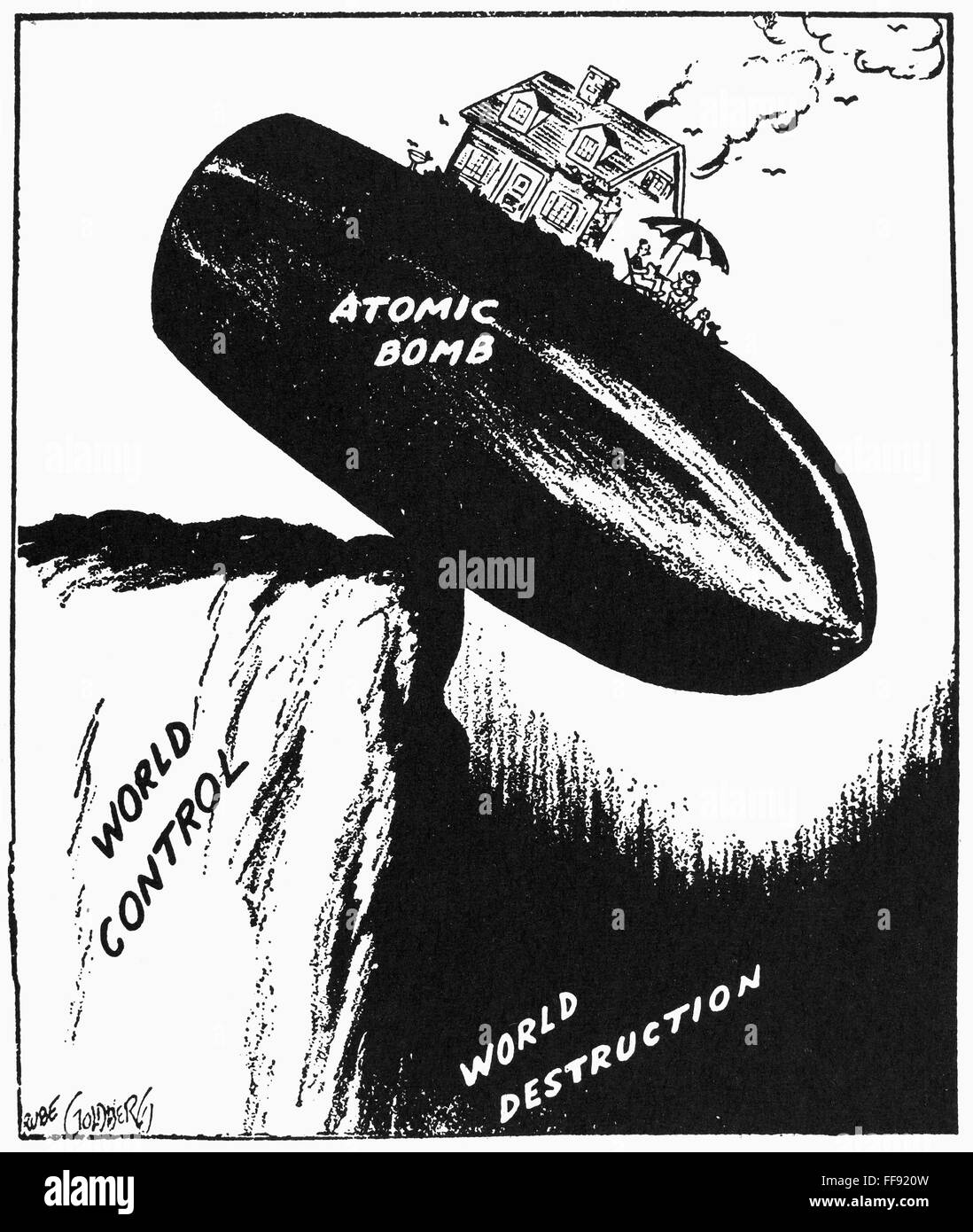 CARTOON: COLD WAR, 1948. /n'Peace Today.' Rube Goldberg's 1948 Pulitzer ...