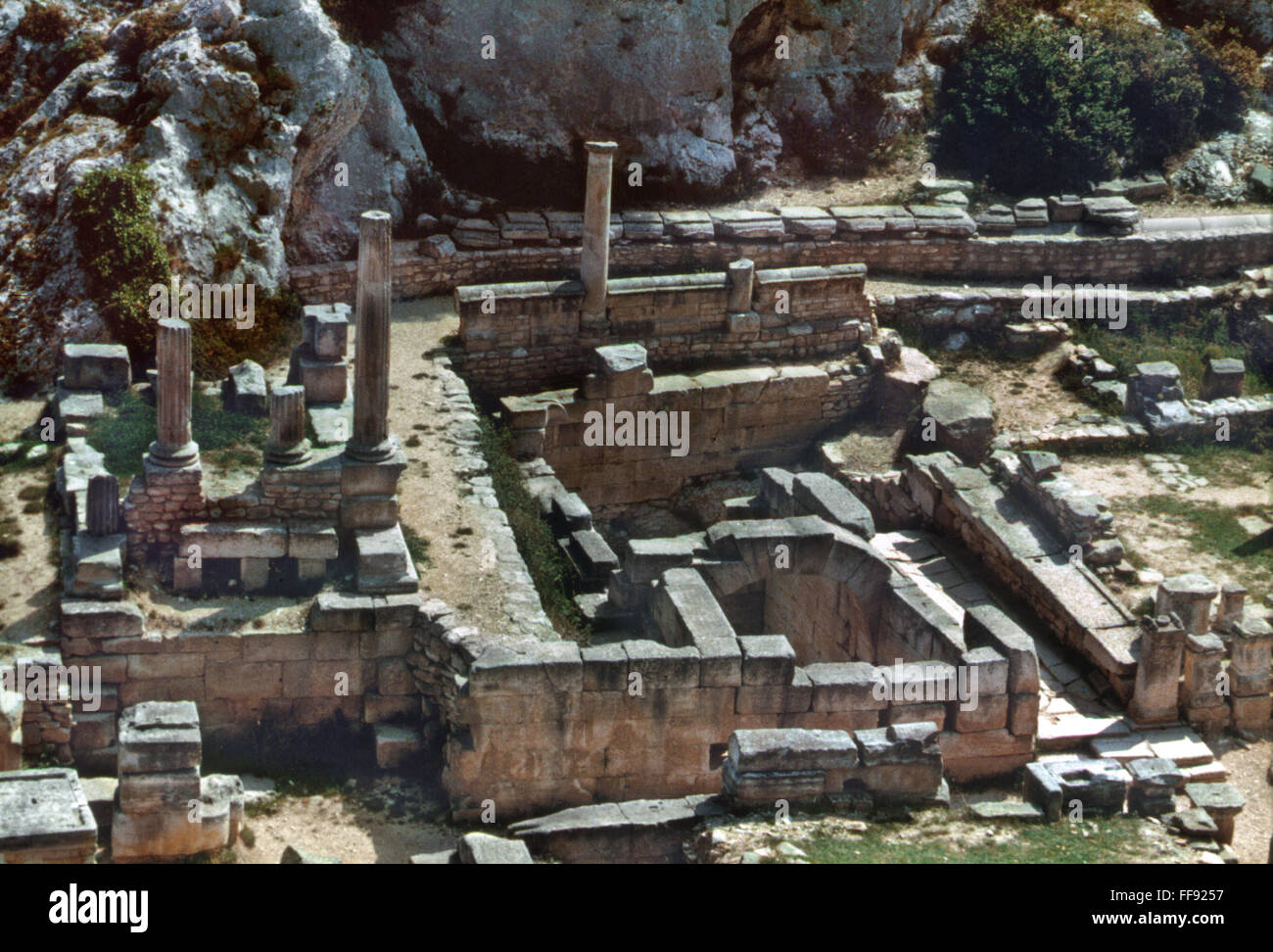 ROMAN GAUL SANCTUARY. /nAt the ancient site of Glanum, 4th-1st century ...