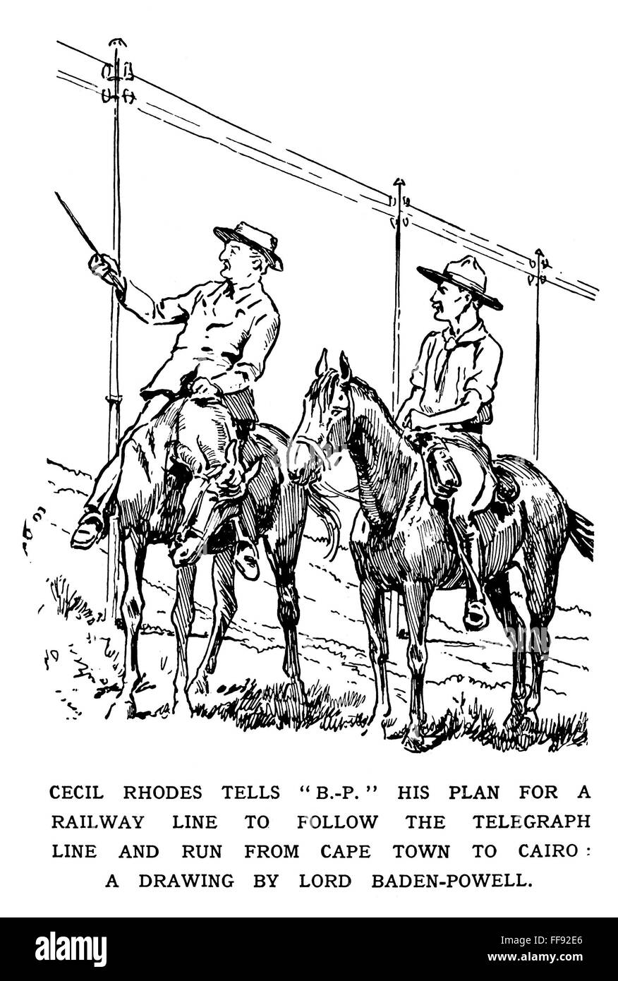 CECIL JOHN RHODES /n(1853-1902). British administrator and financier in ...