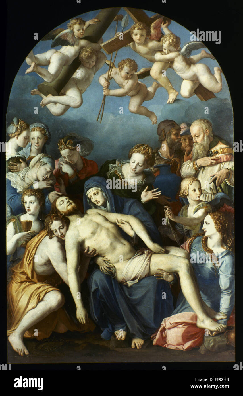 THE DEPOSITION OF CHRIST. /nAgnolo Bronzino, c1545 Stock Photo - Alamy
