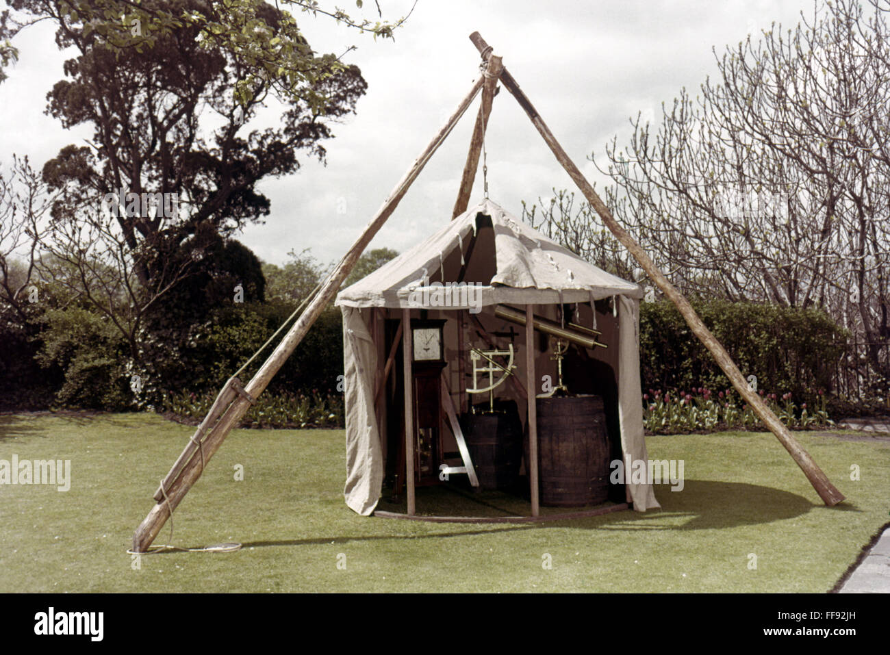 COOK: ASTRONOMY TENT. /nAstronomical observatory tent used by Captain ...