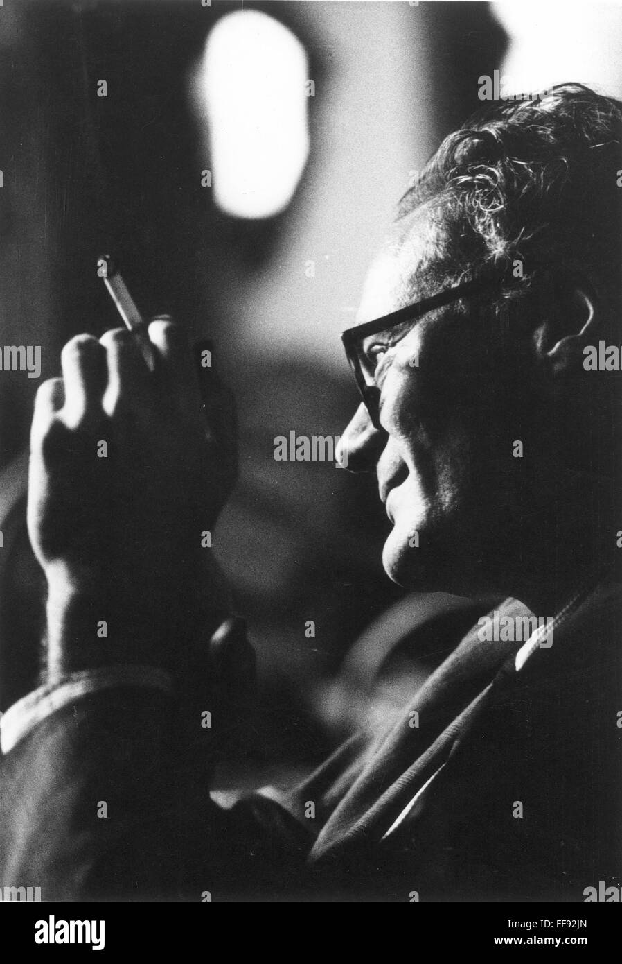 ROBERT LOWELL (1917-1977)./nAmerican poet. Photographed c. 1965 Stock ...